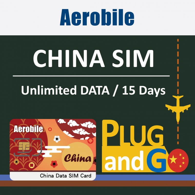 China Mobile SIM - 6 GB 15 Days Data SIM